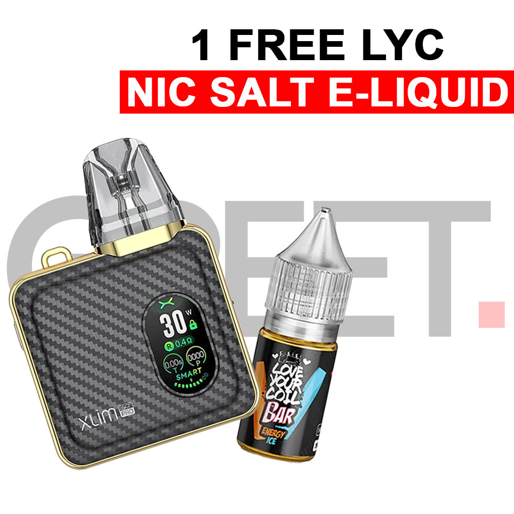 Oxva Xlim SQ Pro Kit - Free E-Liquid & UK Delivery